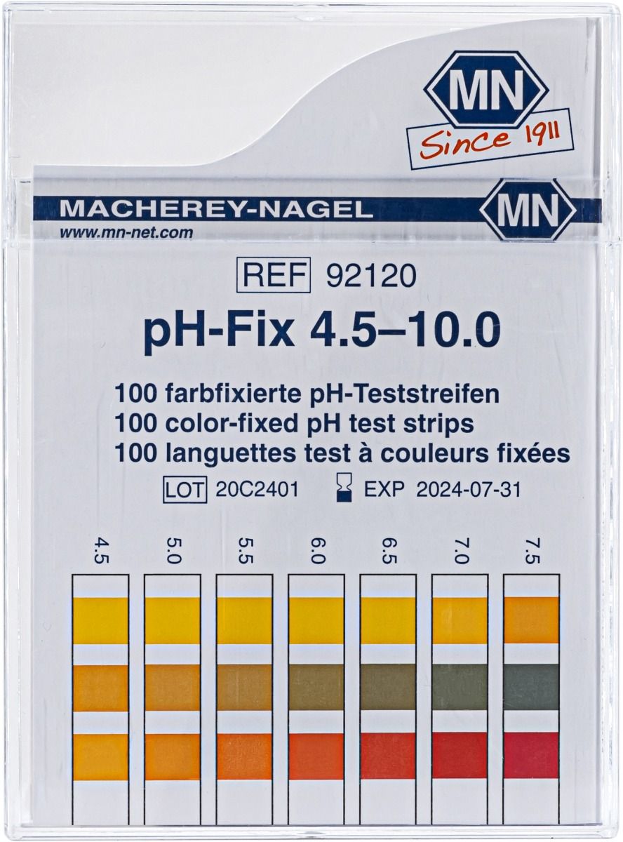 pH-Teststreifen, 100 Stück in praktischer Schachtel | Zechsal